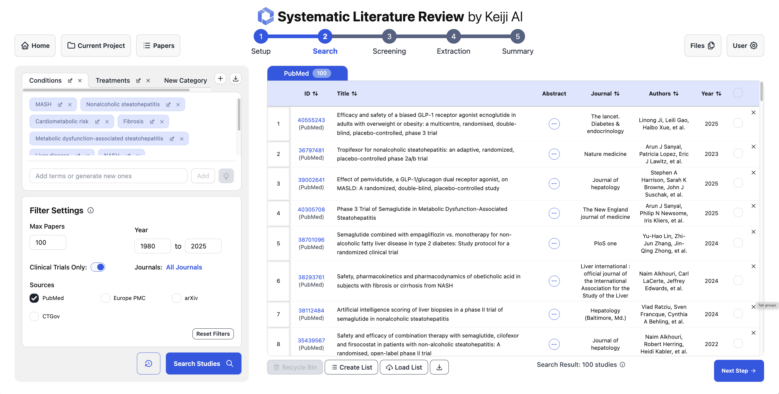 Adapting Large Language Models for Systematic Literature Review of Clinical Trials: Workflow ...